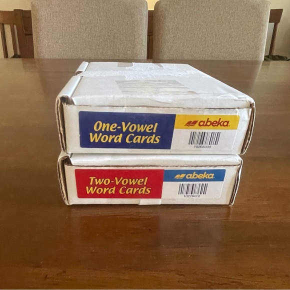 Abeka | Other | Abeka One And Twovowel Word Cards Set | Poshmark